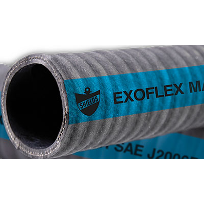 SHIELDS Exoflex Exhaust Hose - 254-4" - False Creek Fuels & Parts